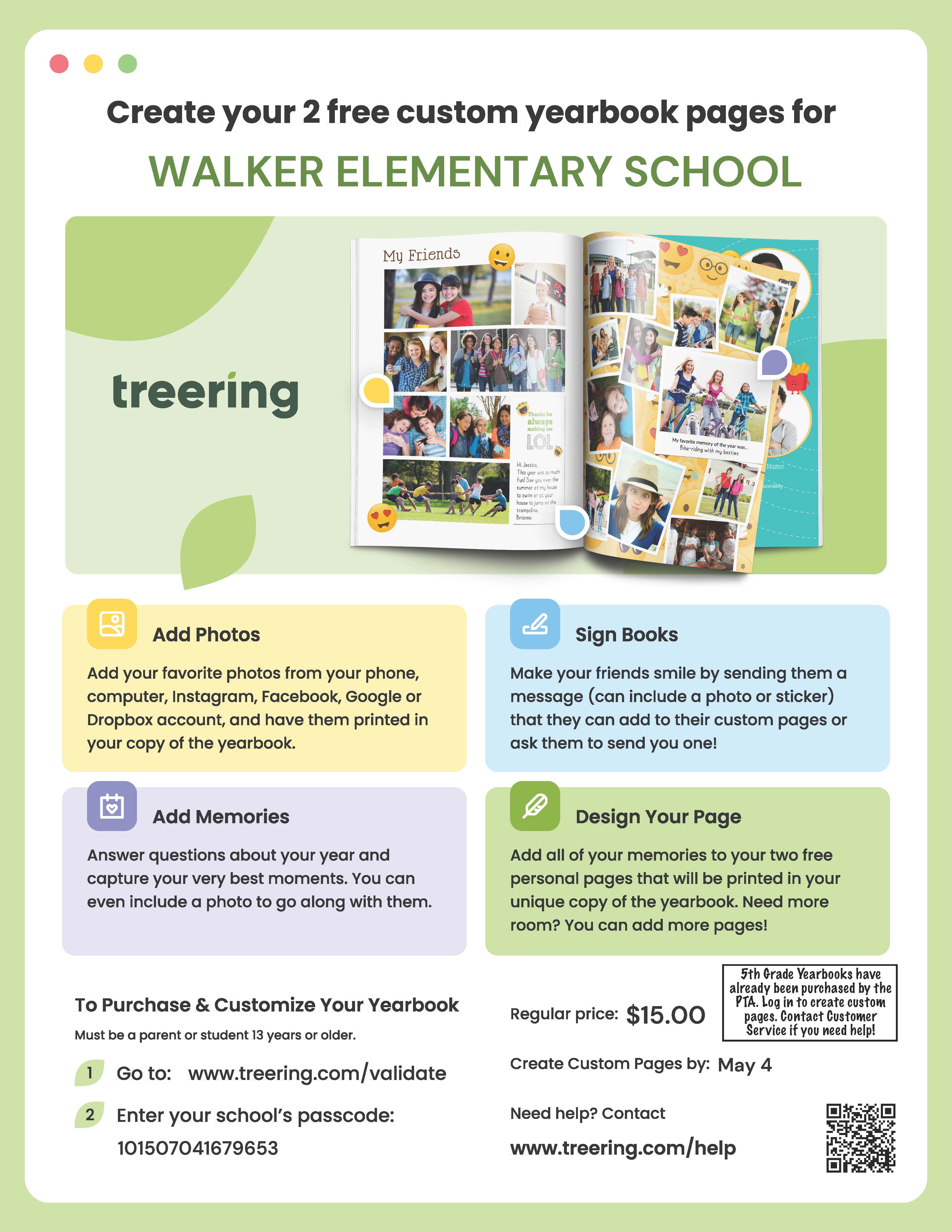 Custom Yearbook Pages | Walker Wolverines PTA