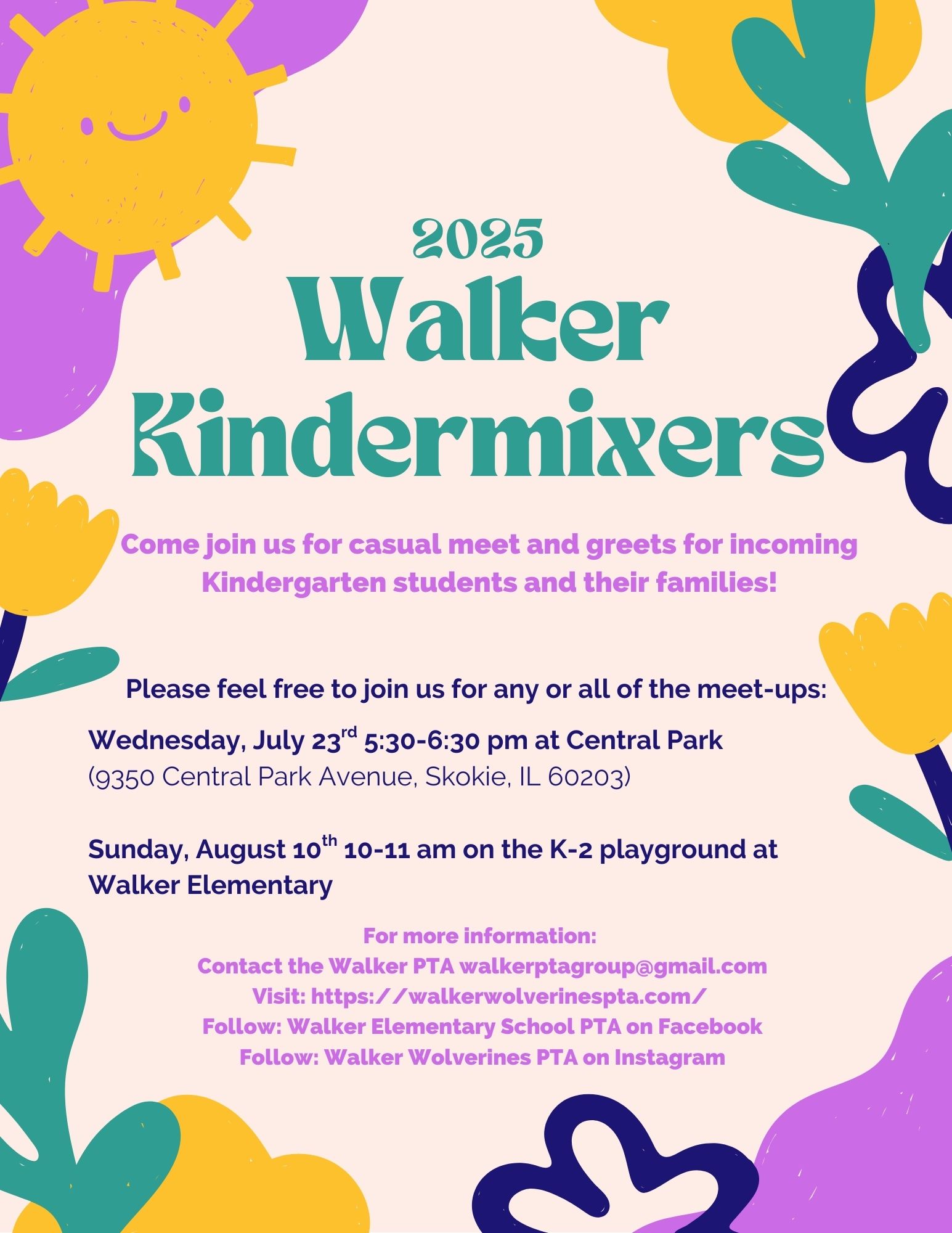 Walker 2025 Kindermixers | Walker Wolverines PTA